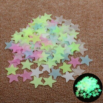 Wall Stickers Plastic Stars Pieces Luminous High Quality Radium Stars ...