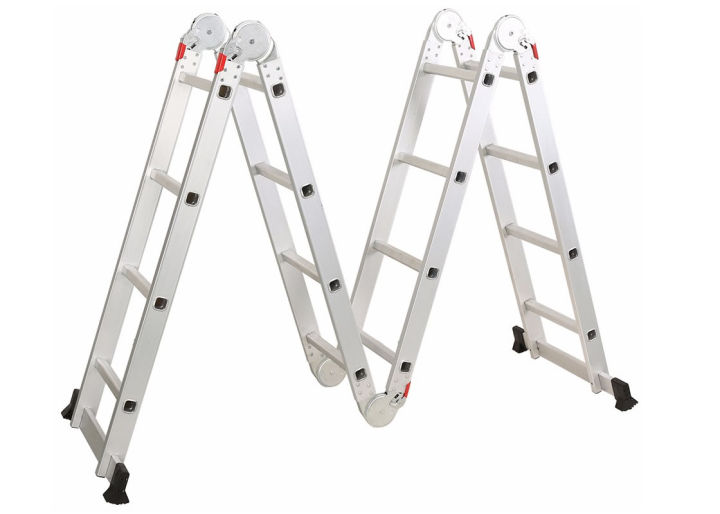 Genius Brand 4X4 Aluminum multi purpose folding ladder | Daraz.lk
