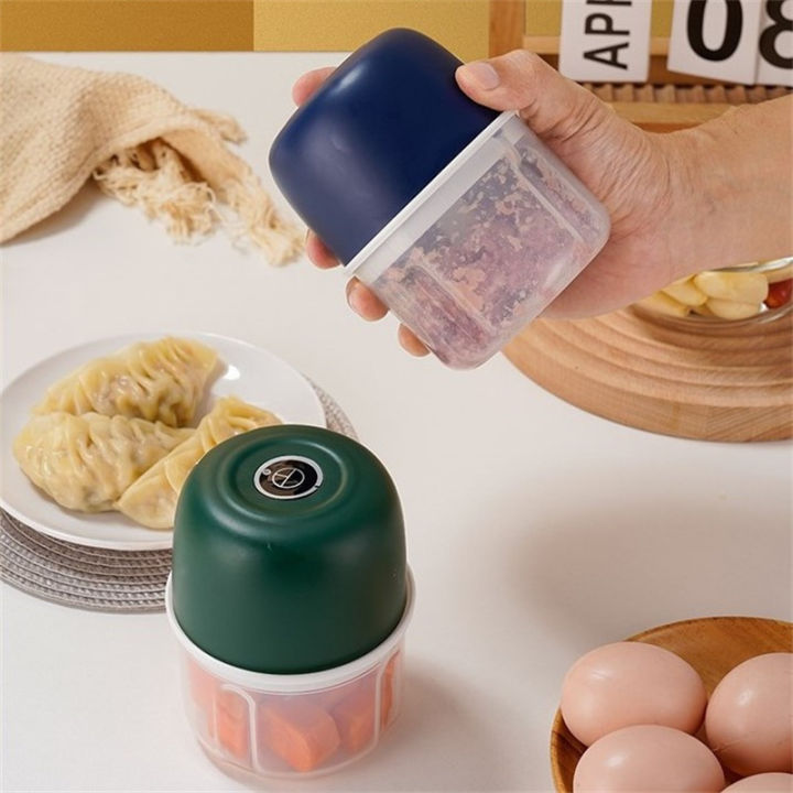 Electric Garlic Chopper Rechargeable Food Processor Portable Mini Food ...