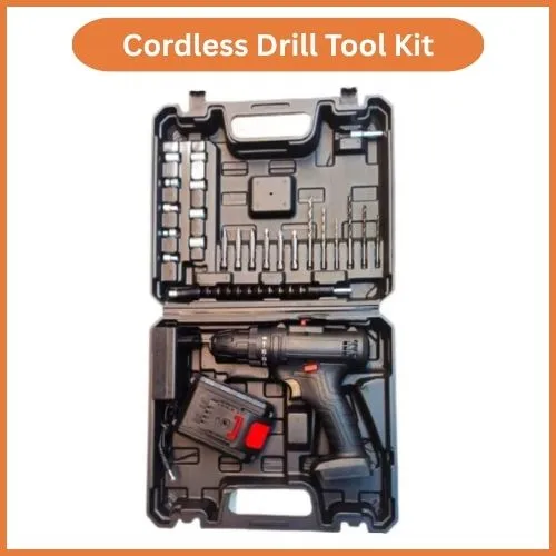 Cordless Drill Tool Kit, Tool Box With Battery Drill | Cordless Drill ...