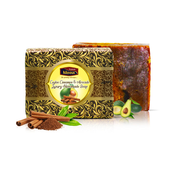 Menna Products Ceylon Cinnamon & Avocado Handmade Luxury Soap(null ...