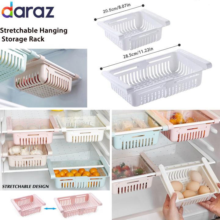 Stretchable Fridge Organizer Kitchen Stretchable Beverage Rack ...
