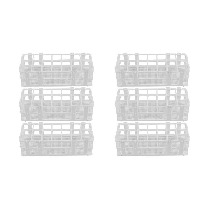 NAMUNY 6 Packs Plastic Test Tube Rack, 21 Holes Lab Test Tube Rack ...