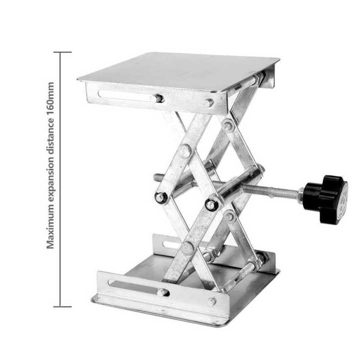 Lift Table Durable Stainless Steel Laboratory Rack Elevator Shelf For ...