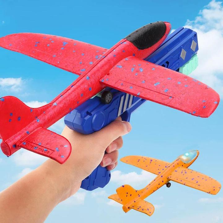 Foam Airplane Toy Children Outdoor Game Bubble Model Fly Toys | Daraz.lk