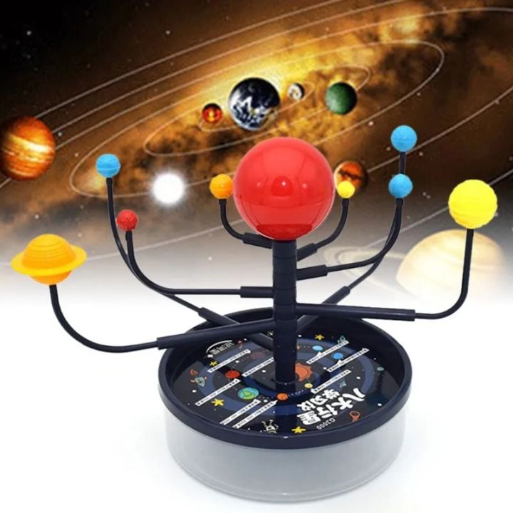 solar toys 1Set Solar System Nine Planets Model Science Kit DIY Assembly Parent-child ...