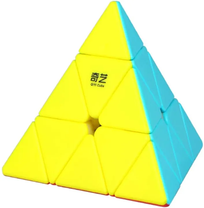 Pyramid Cube 3x3 High Speed Stickerless Triangle Puzzle - Multicolour ...