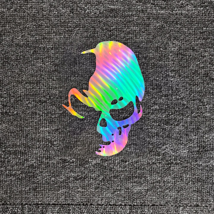 Car Stickers Skulls Ghost Devil Funny Reflective Decoration For Window ...