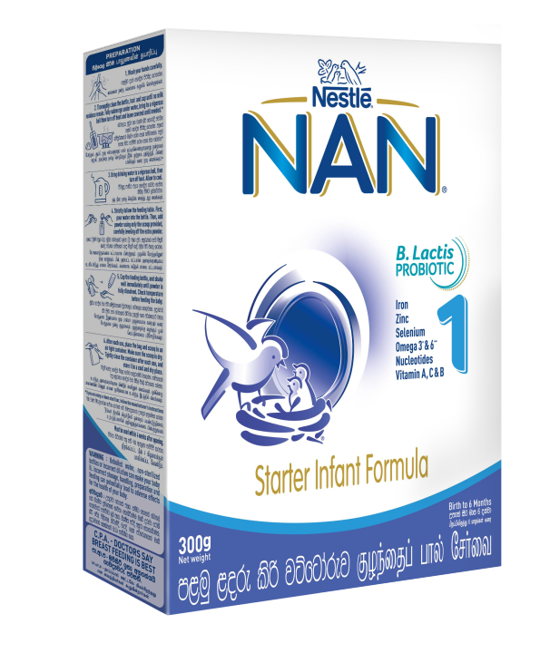 Nestle NAN 1 HMO Starter Infant Formula – Birth to 6 months, 300g Bag ...