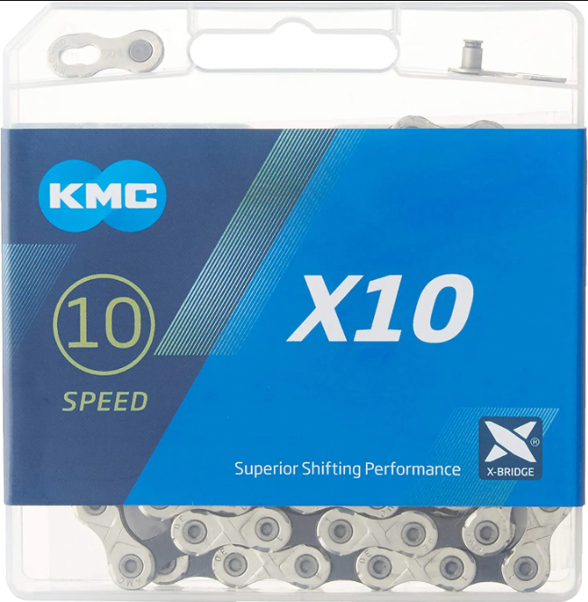 Bicycle Chain KMC CP 10 SPEED X10 MTB Road Bike 118L Mountain Road ...