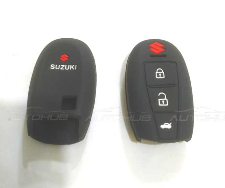 Silicone Smart Key Cover for Suzuki Ignis, SCross, Baleno, Ciaz, Vitara ...