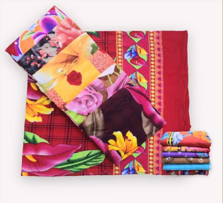 Double Bed Embossed Flannel Blanket ( Random Design 5 x 6 Feet ) | Daraz.lk