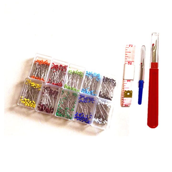 (VDZI) 1000 Pieces Pins Colourful Pins Long Pins with Seam Ripper, and ...