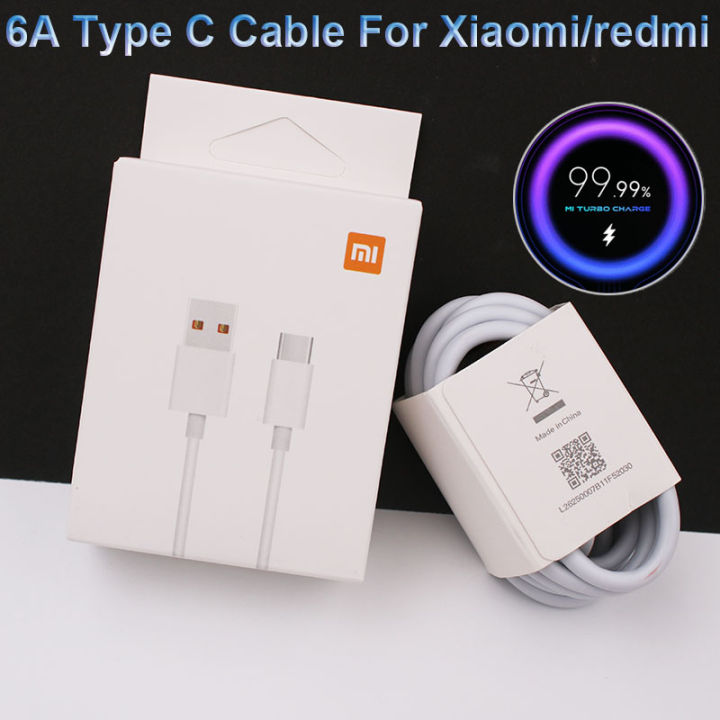 Original Xiaomi 6A Type C Cable 120W 67W 33W Turbo Charge Quick ...