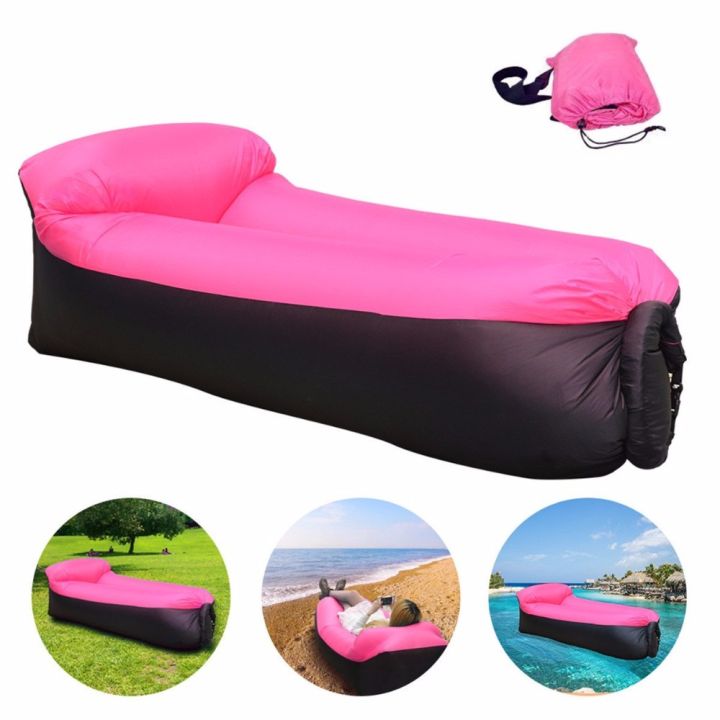 Double Colour Inflatable indoor outdoor Air Sofa | Daraz.lk