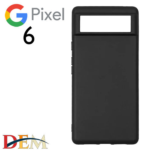 Google Pixel 6 Black Slim fit Soft Rubber Case back cover for Google ...