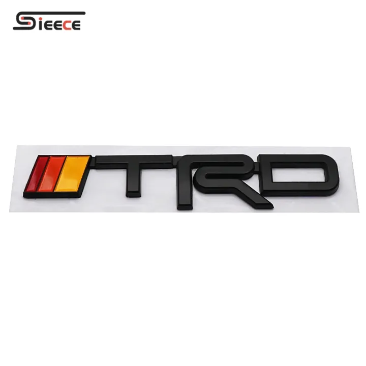 Sieece TRD ABS Logo Side Rear Trunk Emblem Sticker Car Sticker Decal ...
