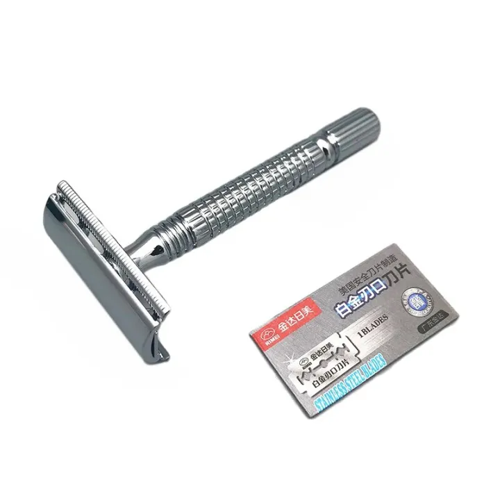 Classic T-shaped Double Edge Blade Razor Shaving Safety Blade Razor ...