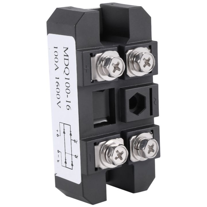 MDQ 100A-1600V Black Single-Phase Diode Bridge Rectifier 100A Amp ...