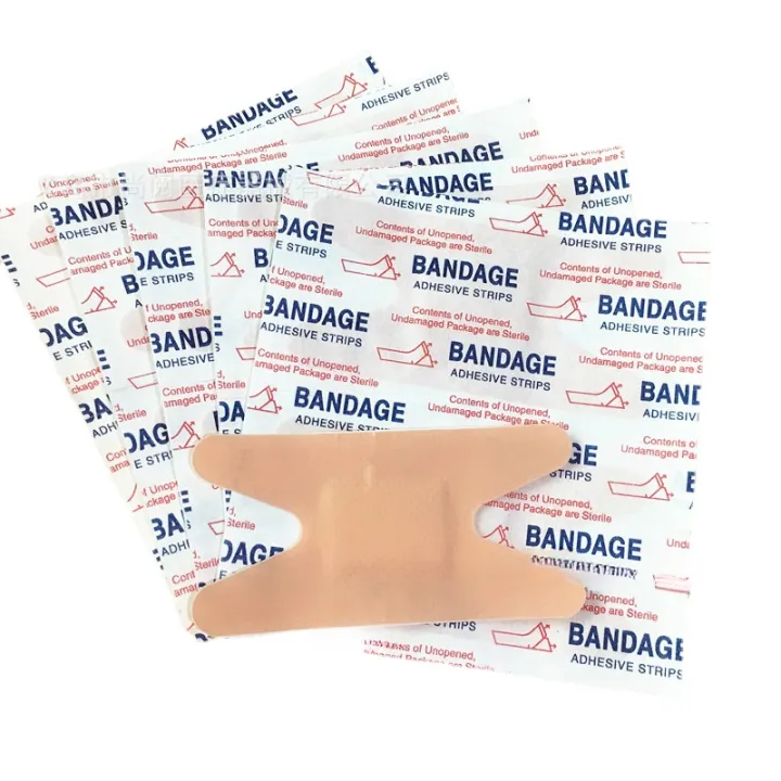 HOT 50pcs/set H Shape Fingertip Band Aid Skin Color Wound Dressing ...