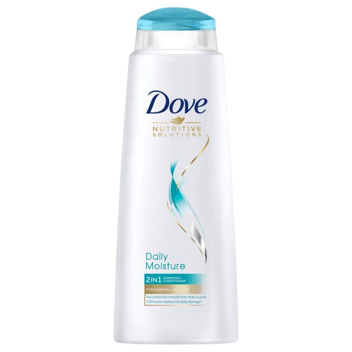 Dove Daily Moisture 2 in 1 Shampoo & Conditioner 400ml | Daraz.lk