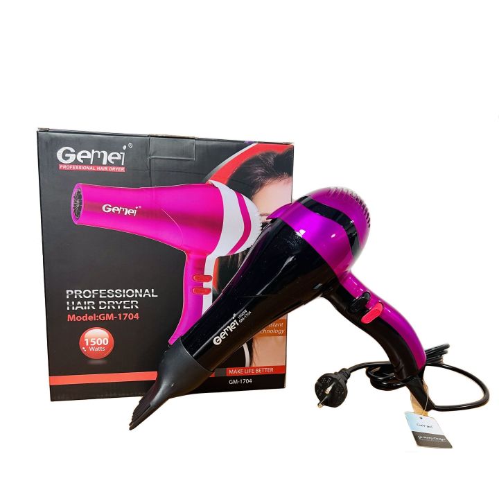 Gemei Gm-1704 Professional Hair Dryer | Daraz.lk