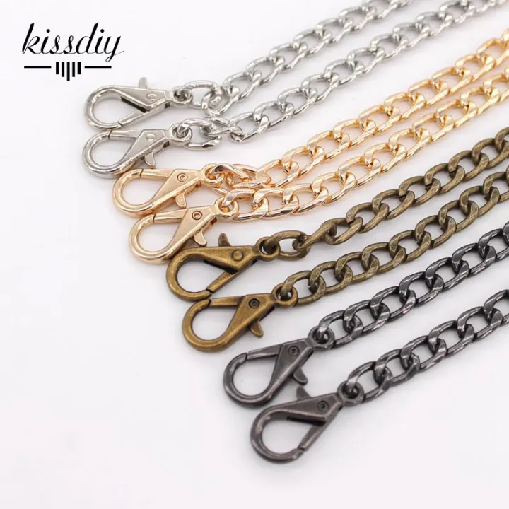20-120cm Handbag Metal Chains Shoulder Bag Strap DIY Purse Chain Gold ...