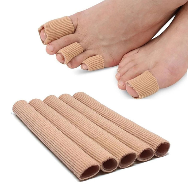 Silicone Toe Cover Fabric Gel Bandage Toe Separator For Corns, Blisters ...