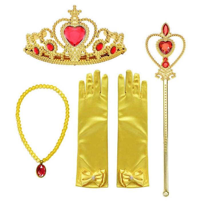 【DIV MALL】Girls Snow White Princess Crown Magic Wand Cinderella Earring ...