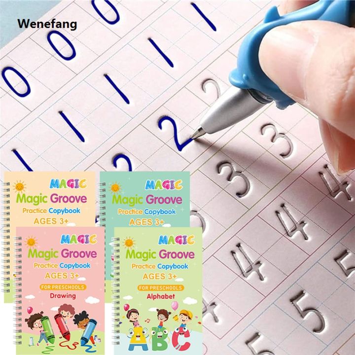 Wenefang SANK Copybooks Pen Magic Copy Book Free Wiping French English ...