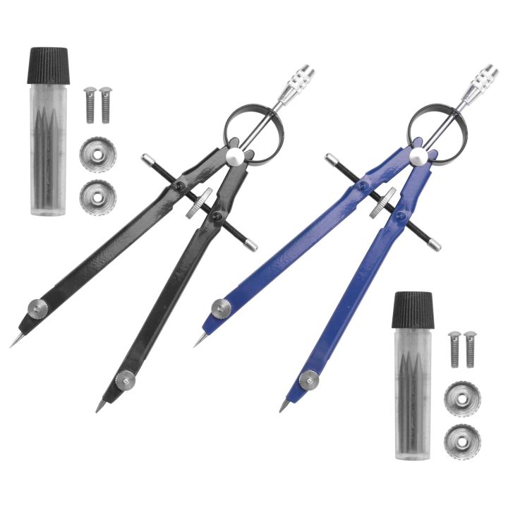 Professional Compass with Lock, Compass for Geometry, 6inch Spring Bow ...
