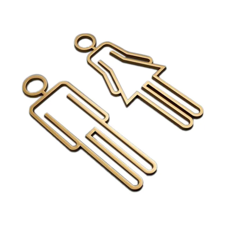 Tips Toilet Sign Plate Wash Room Door Wall Label Sticker Wc BathRoom ...