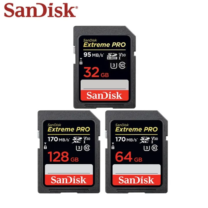 ♥COD+100% original Spot goods Extreme Pro SD Card 32GB 64GB 128GB SDHC ...