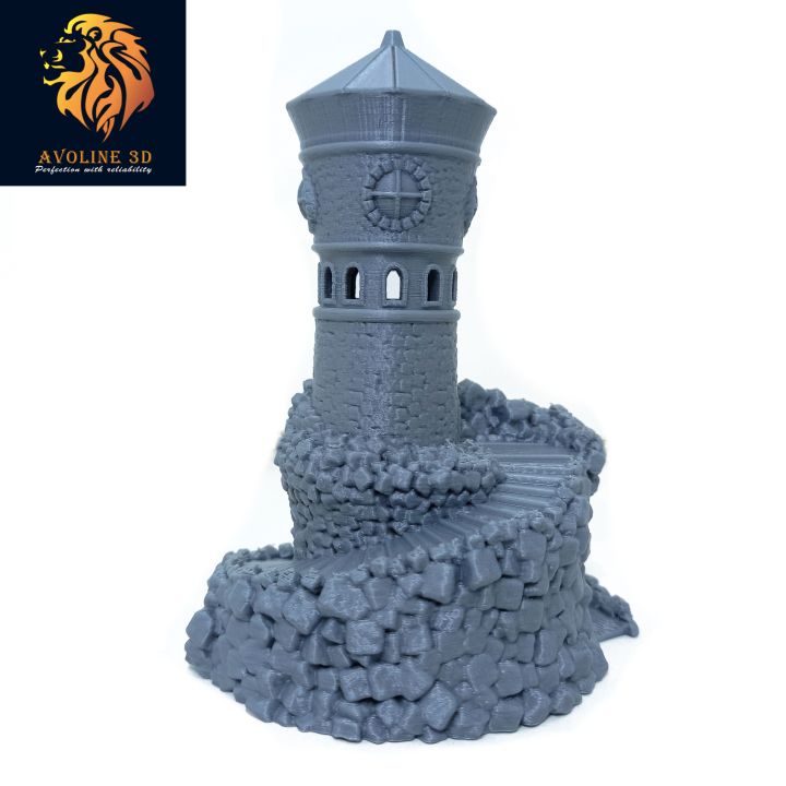 3D Printed Watch Tower - Dark Brown Color - PLA - 130mm Height | Daraz.lk