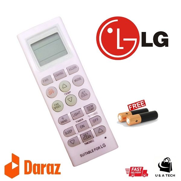 LG Inverter AC Remote Controller & Free Batteries | Daraz.lk