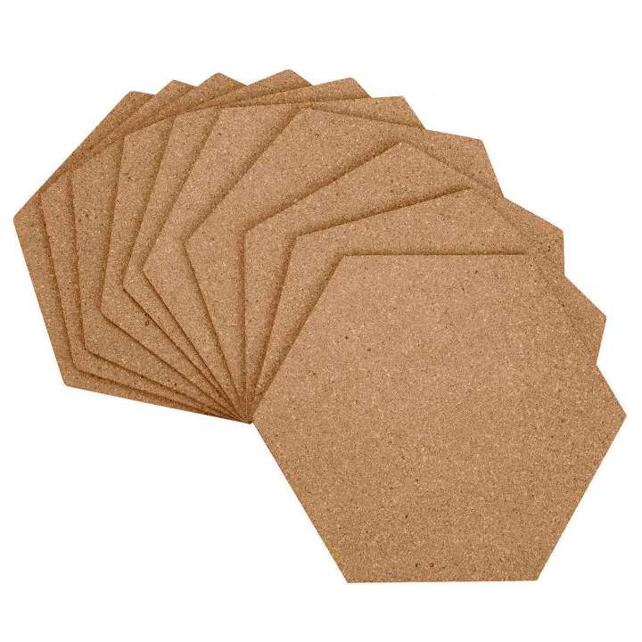 7 Cork Boards Filled with Sticky Backboards, Mini Wall Boards 50 Pins ...
