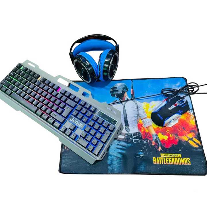 Jedel RGB 4 in 1 Combo pack ( RGB Keyboard / RGB Mouse / RGB Headset ...