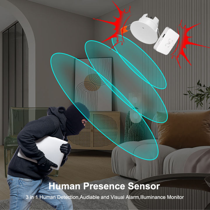 Tuya ZigBee 24G MmWave Radar Human Presence Sensor Luminance/Distance ...