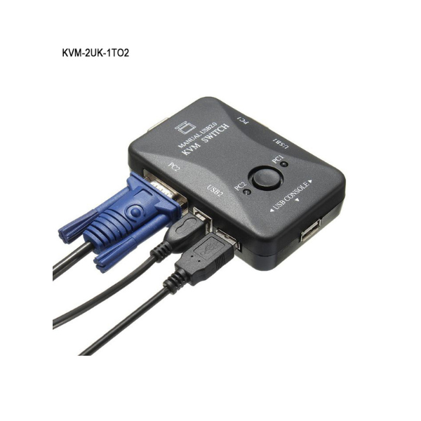 2-Port KVM Switch VGA & USB Ports | Daraz.lk