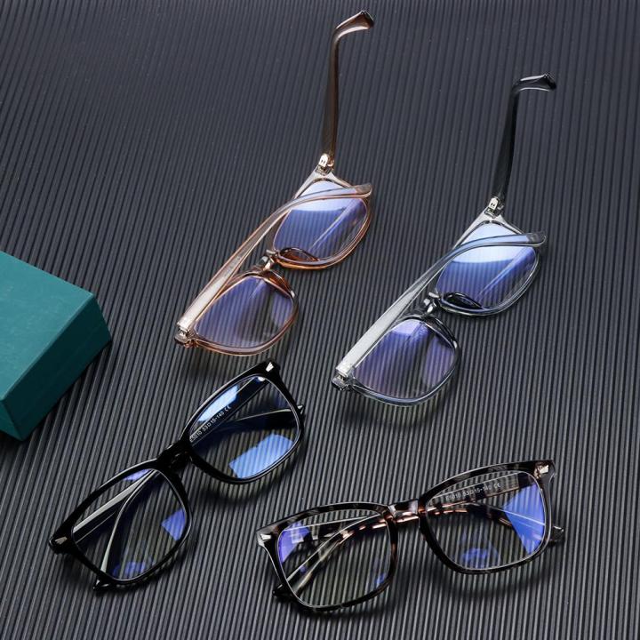 Fashion Blue Light Blocking Transparent Len Eye Glasses Anti Blue Rays ...