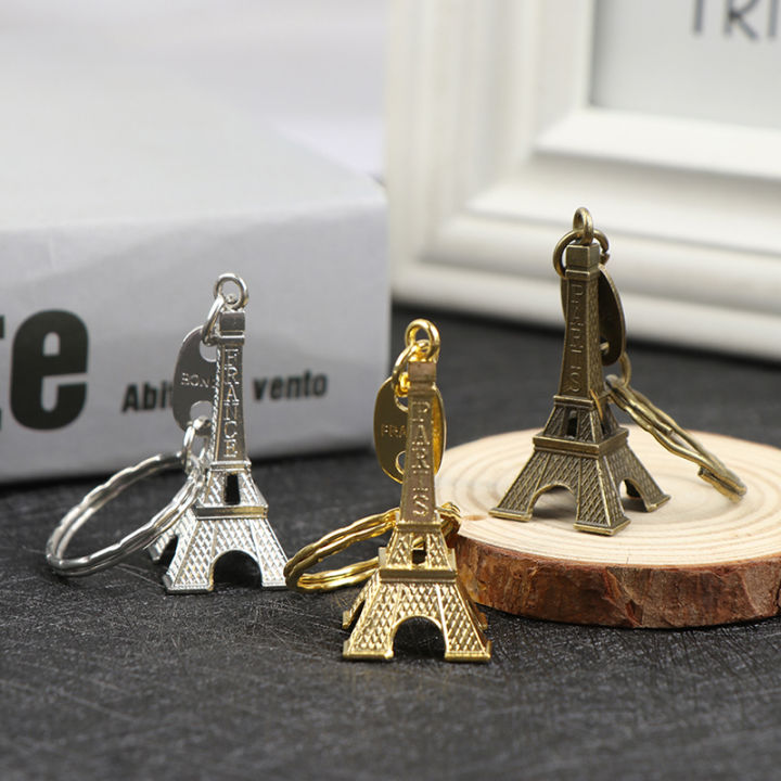 5pcs Fashion Paris Eiffel Tower Shape Keychain Novelty Gadget Trinket ...