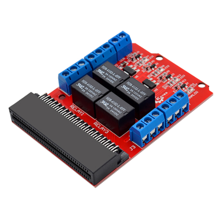 Microbit 4 Channel Relay Module Shield 5V High Trigger Programming ...