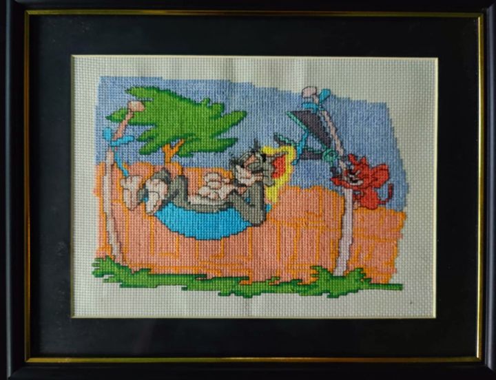 The Tom & Jerry Cartoon Lovers - Cross Stitch Embroidery Needlepoint ...