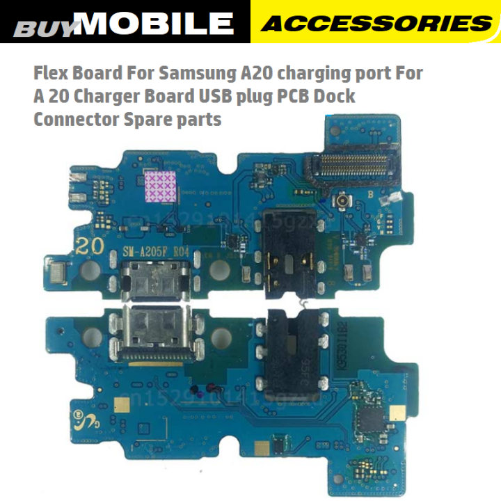 Flex Board For Samsung A20 charging port For A 20 Charger Board USB ...