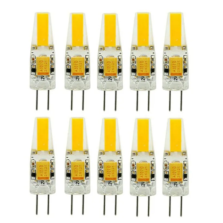 10pcs Mini G4 LED Bulb COB Light AC DC 12V/220V Warm/Cold White 360 ...