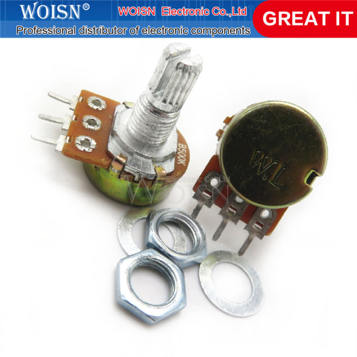 5pcs 3 feet|WH148 B500K single potentiometer 15MM | Daraz.lk