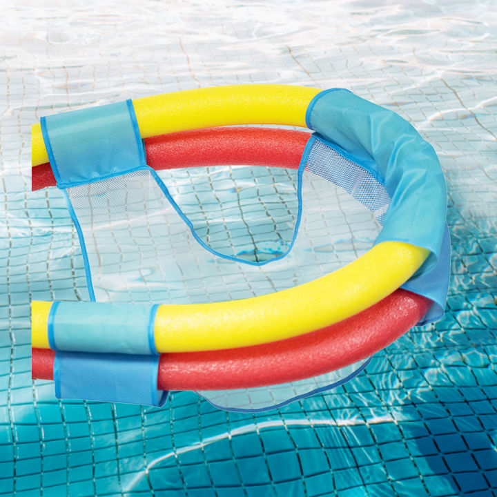 Floating Noodle Net Swimming Net Chair Foldable Pool Noodle Sling Net ...