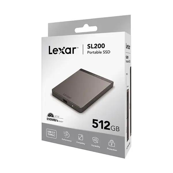 Lexar 512GB SL200 Portable USB 3.1 Type-C External SSD | Daraz.lk