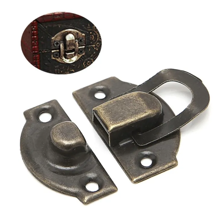 Retro Decorative Trinket Metal Vintage Antique Clasps Hasp Lock Padlock ...