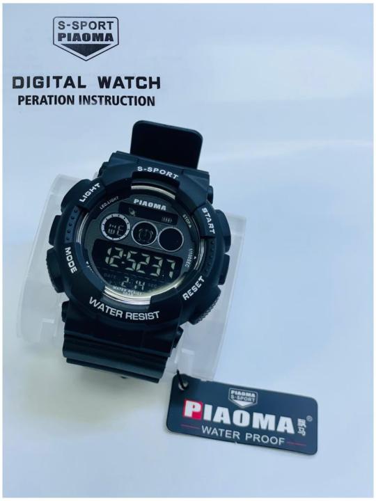 Piaoma Waterproof Digital Watch For Men Shock Proof | Daraz.lk